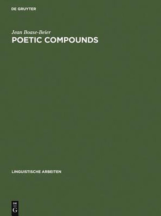 Poetic Compounds | 9783484301795 | Jean Boase-Beier | Boeken | bol.com