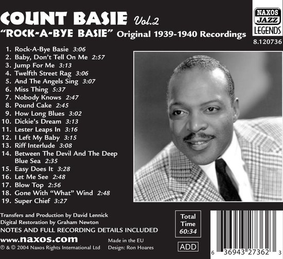 Count Basie - Count Basie Volume 2 (CD), Count Basie | Muziek | bol