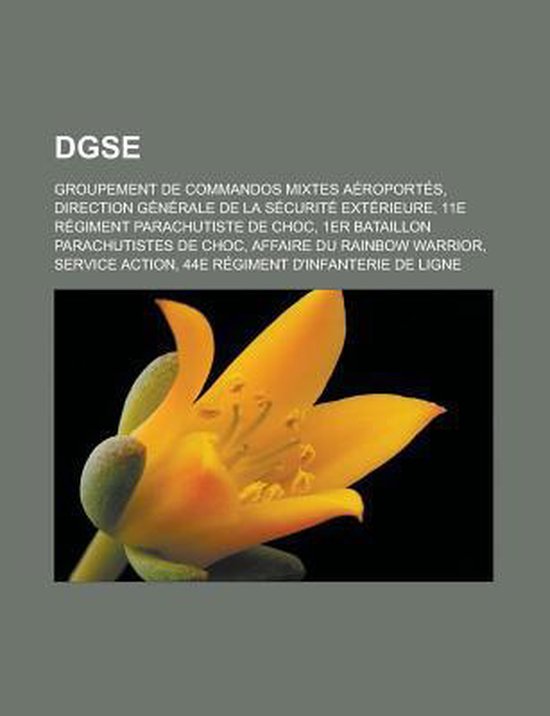 DGSE, Source Wikipedia | 9781159648329 | Boeken | bol