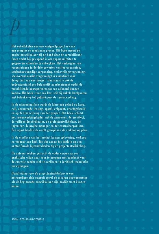 Handleiding voor de projectontwikkelaar | 9789046576083 | Boeken | bol