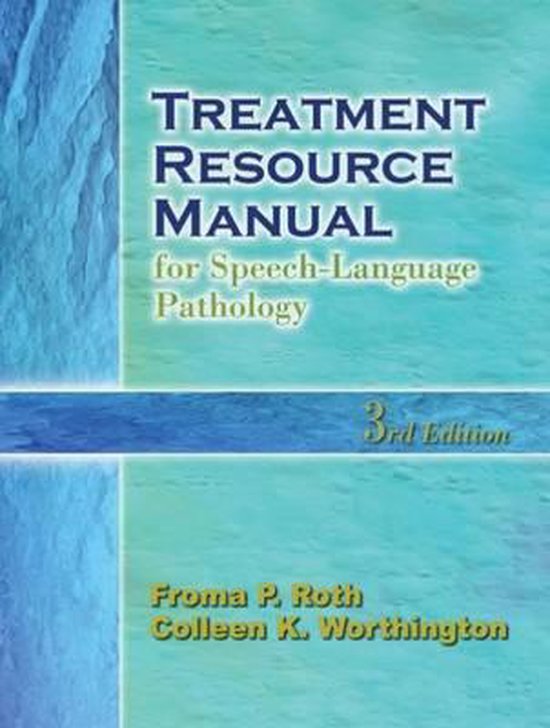 Treatment Resource Manual for Speech-Language Pathology | 9781401840365 ...