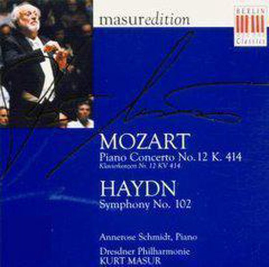 Mozart: Piano Concerto No. 12; Haydn: Symphony No. 102, Kurt Masur | CD (album) | Muziek | bol.com