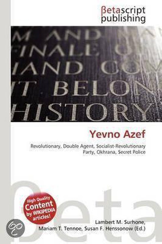 Yevno Azef | 9783639979930 | Boeken | bol.com