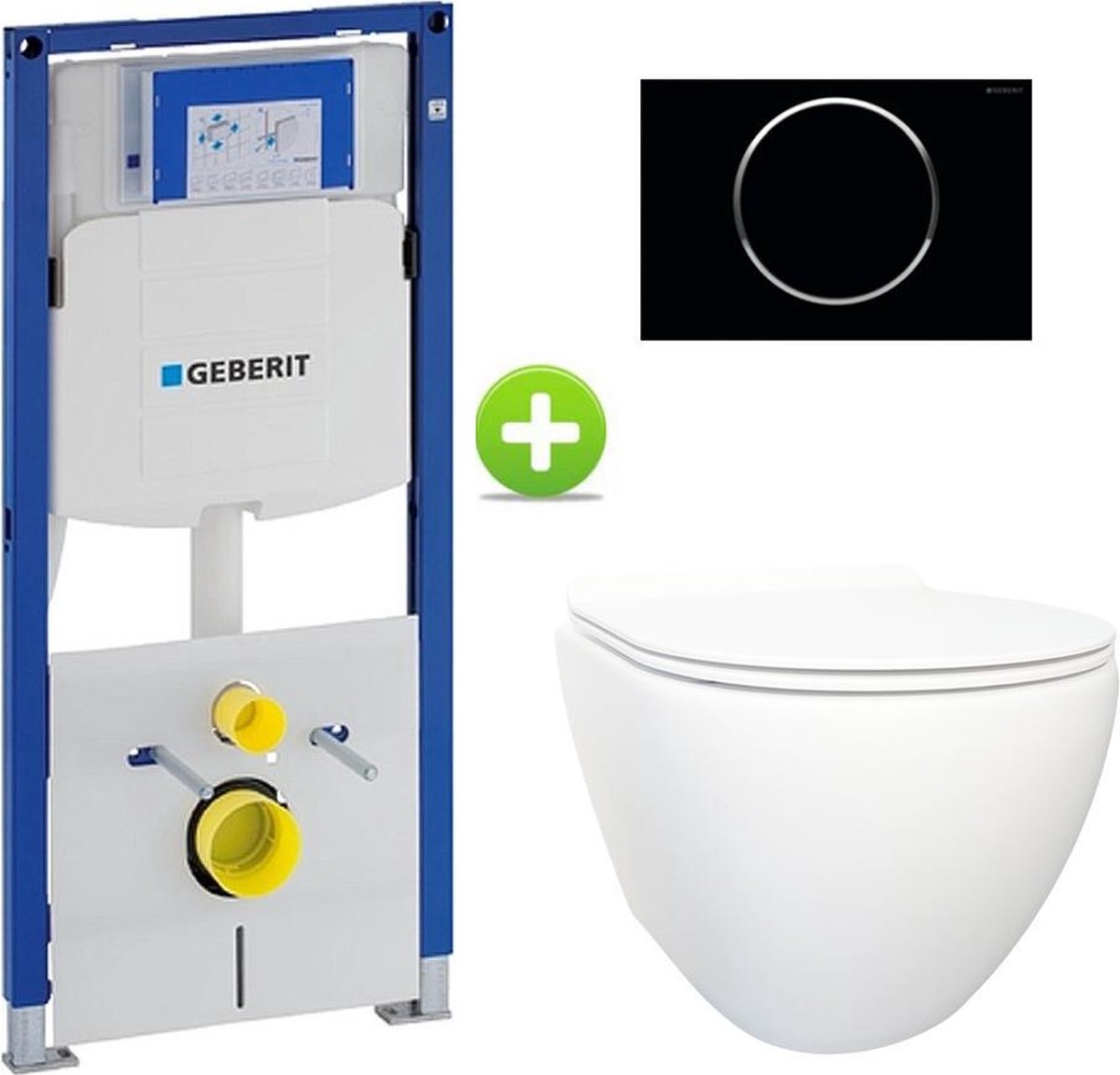 Geberit Toiletset UP320 Brogali Design Jet Flush Rim Free Glans Wit ...