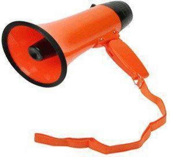 Oranje megafoon | bol