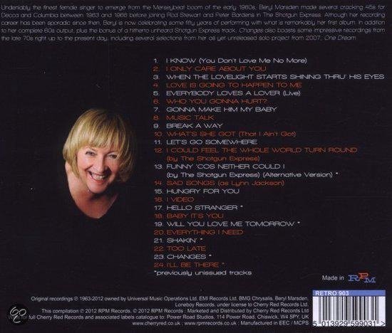 Changes, Beryl Marsden | Muziek | bol