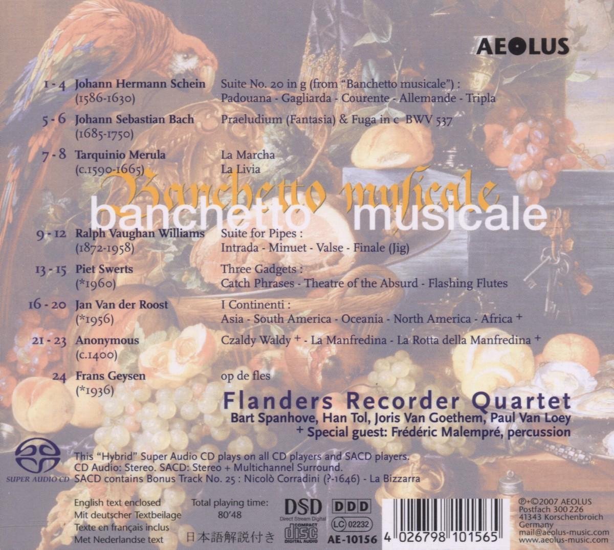 Banchetto Musicale, Flanders Recorder Quartet | Muziek | bol.com
