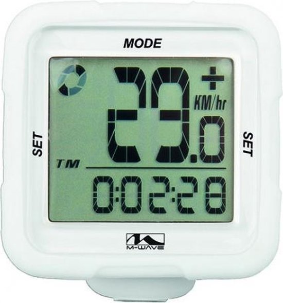 M-wave Fietscomputer Xiv Silicon 14 Functies Draadloos Wit | bol.com