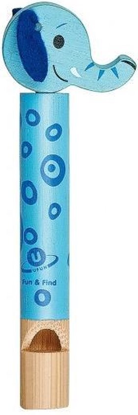 Moses Bamboe Dierenfluitje Olifant 12 Cm Blauw | bol.com