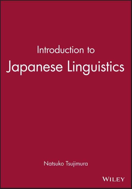 Introduction to Japanese Linguistics | 9780631198567 | Natsuko ...