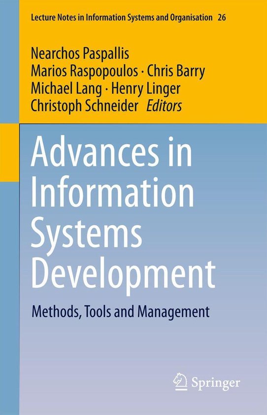 Lecture Notes in Information Systems and Organisation 26 - Advances in ...