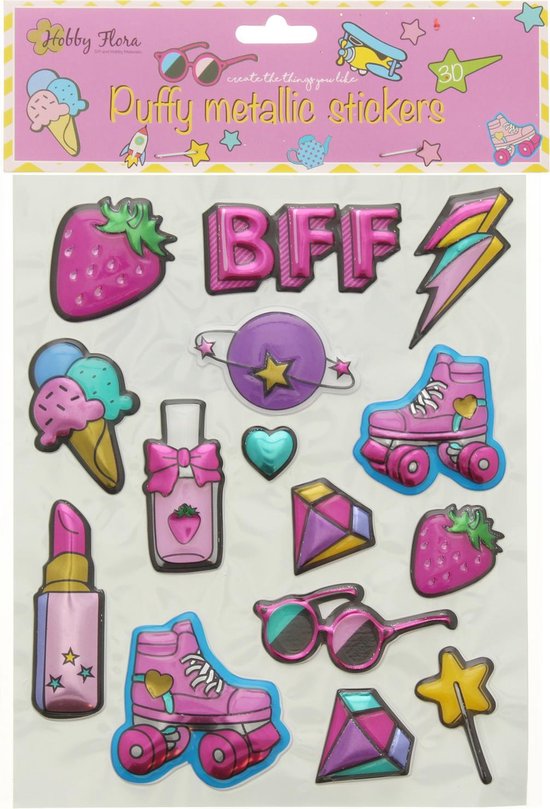 Stickers Puffy BFF | bol.com