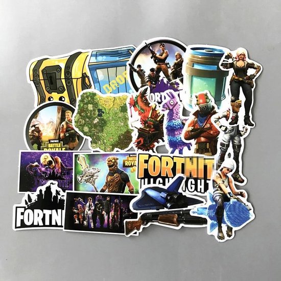 Fortnite sticker pack - 40 stuks - Voor laptop, playstation, muur, deur ...