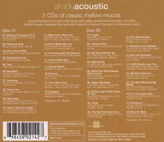 Simply Acoustic, various artists | Muziek | bol