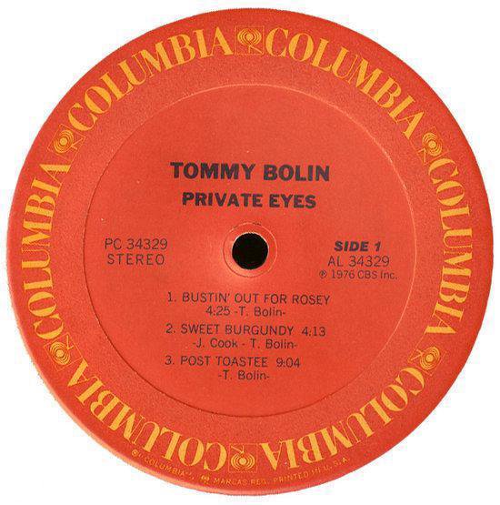 Private Eyes, Tommy Bolin | LP (album) | Muziek | bol.com