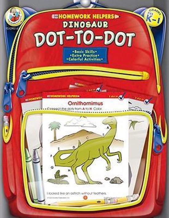 Homework Helpers Dinosaur Dot-to-dot Grades Prek - 1 | 9780768206876 ...