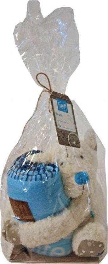 Lief! Beer Met Plaid Puppy/Kitten Boys - 20x18x22 cm | bol