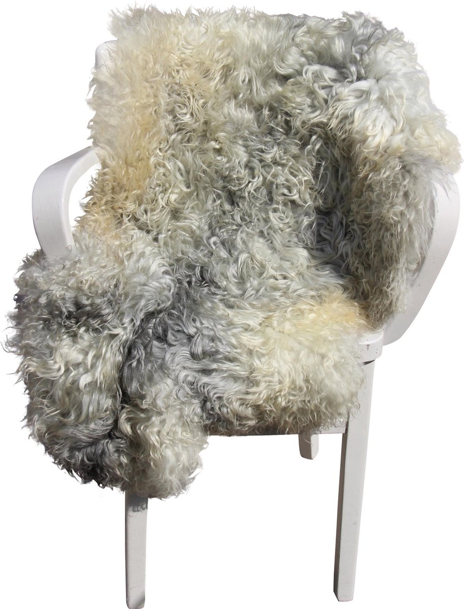 Schapenvacht grijze Gotlander luxe-langere-wol | bol.com