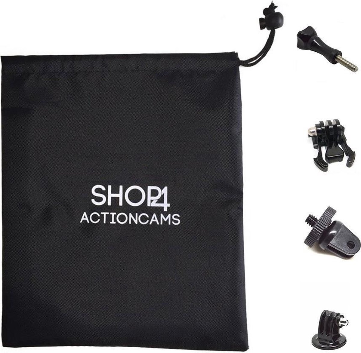 Shop4 - Actioncam Adapter Set - Actioncam Schroeven Set Zwart ...