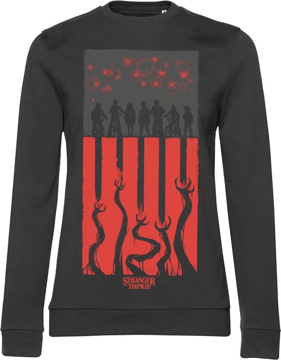 Stranger Things Sweater/trui -S- Flag Zwart | bol