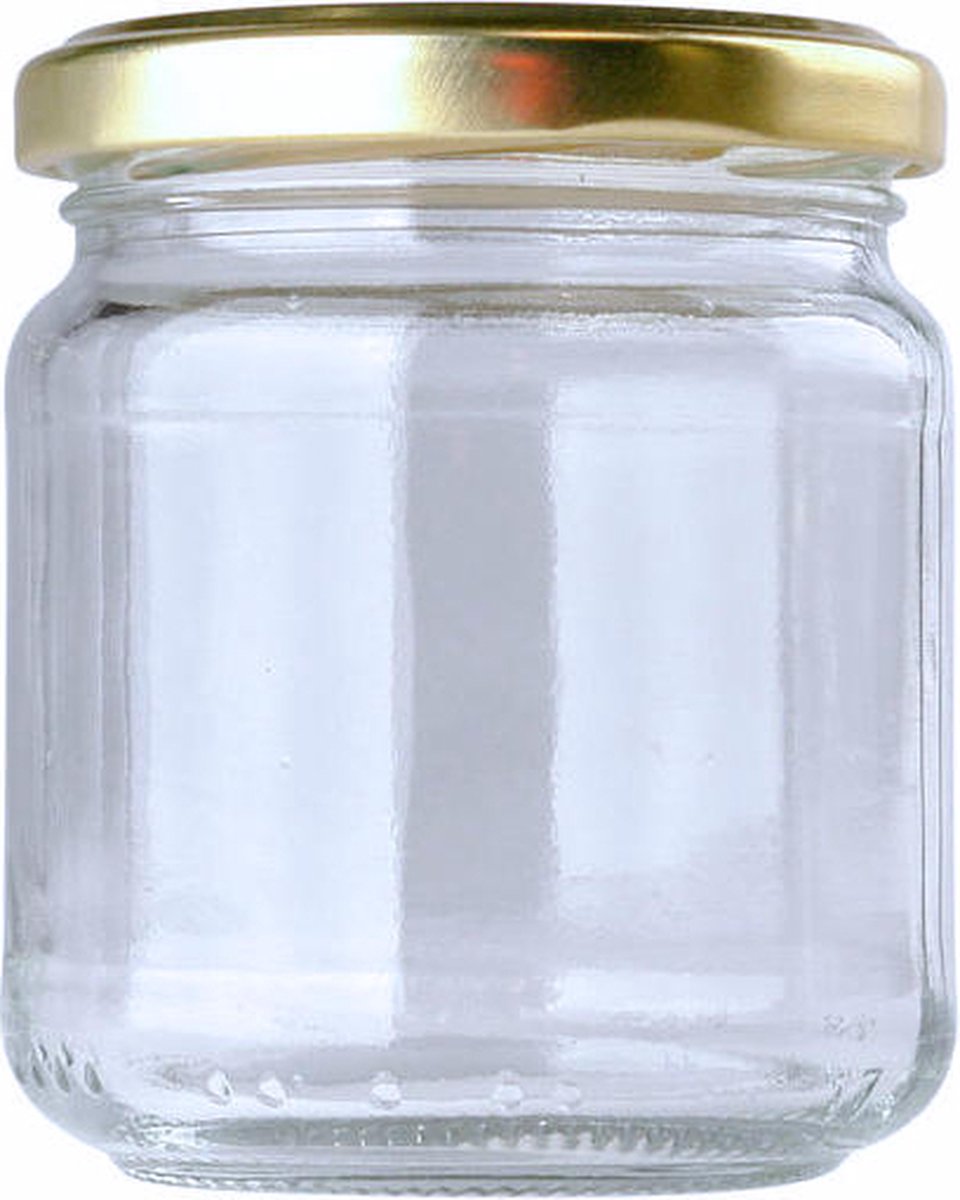 Lege Jampotjes / Jampotten / Jampot 210ml met deksel 50 stuks! | bol.com
