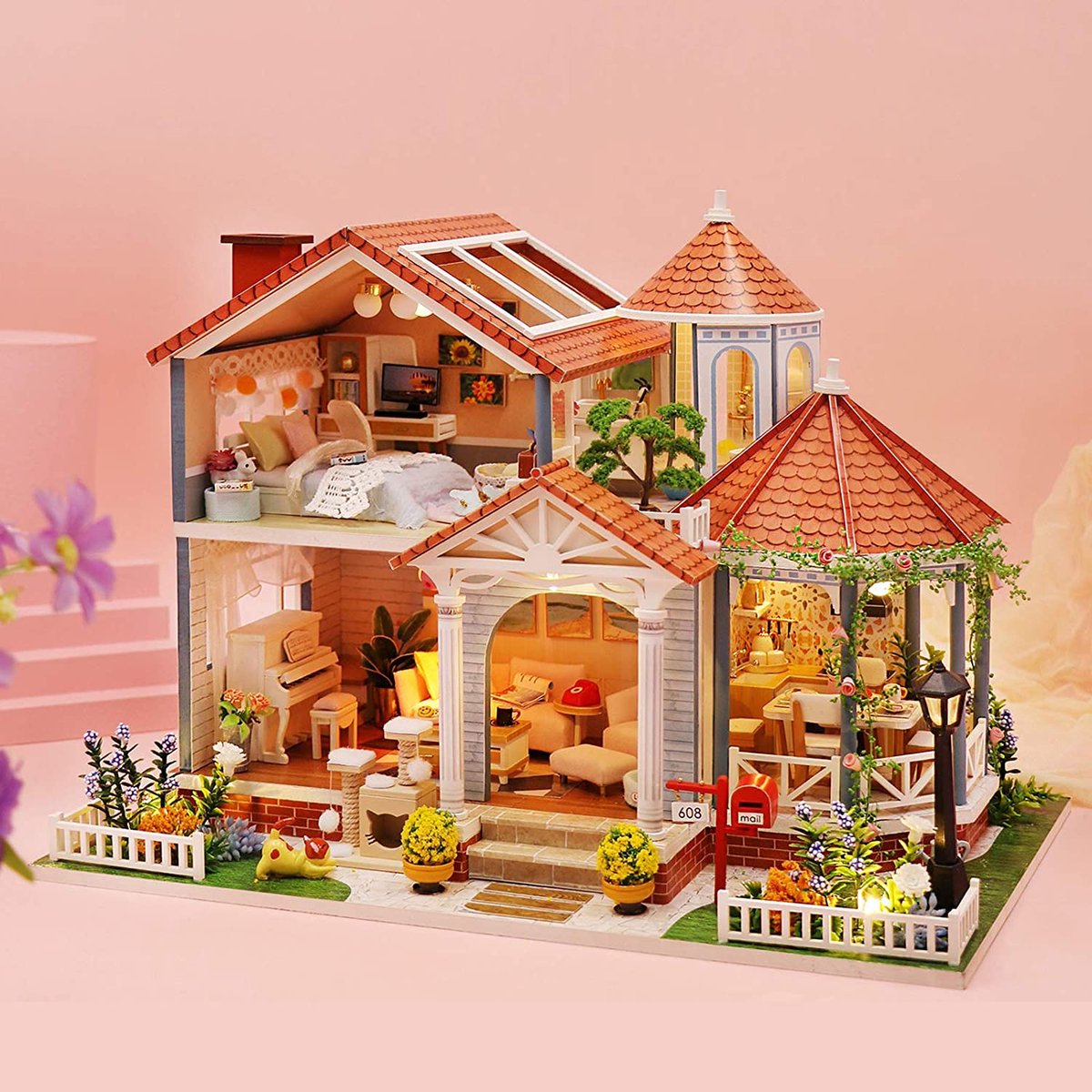 Premium Miniatuur Poppenhuis - Bouwpakket - Bouw je eigen huis - Voor ...