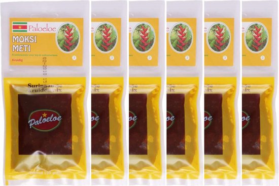 Paloeloe® | 6 x 100 gr Moksi Meti kruidenmix Surinaams | Kruidenpasta | bol