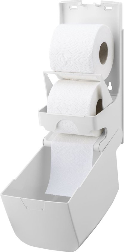 WC rolhouder, toiletrolhouder, toiletpapierdispenser - PQDuo, voor 2 ...