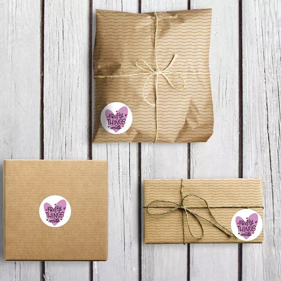 Hart Stickers 500!! stuks! - Pretty Little Things Inside - Purple ...