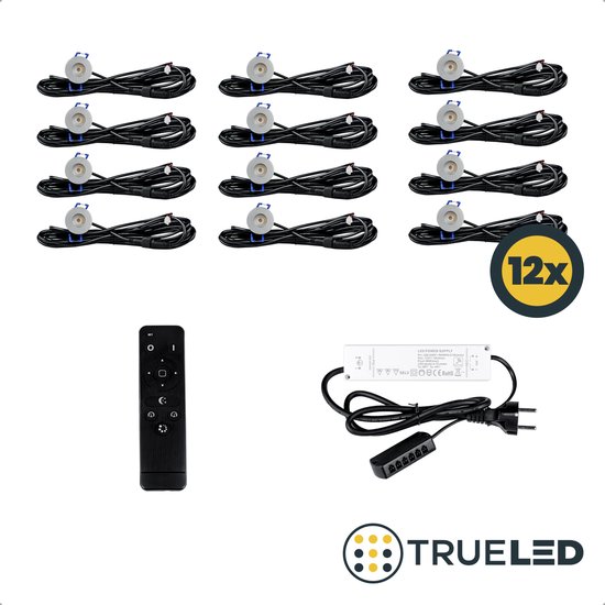 Spots Spots encastrés LED 3 Watt - Set Complet de 12 Spots - Mini ...