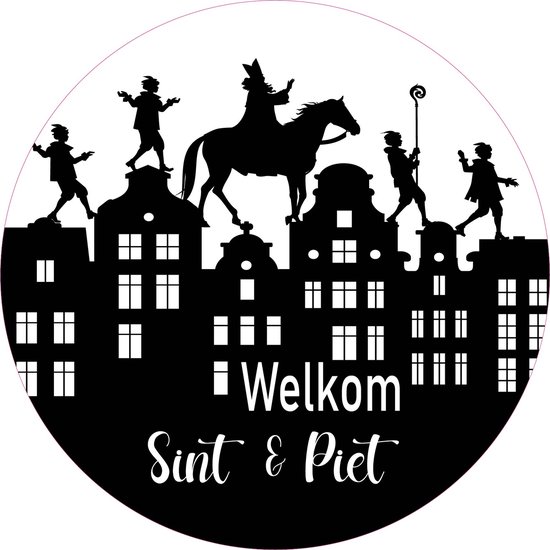 Raamsticker Welkom Sint & Piet | bol