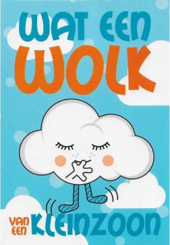 Wat een wolk van een kleinzoon! Een grappige kaart met een persoon in ...