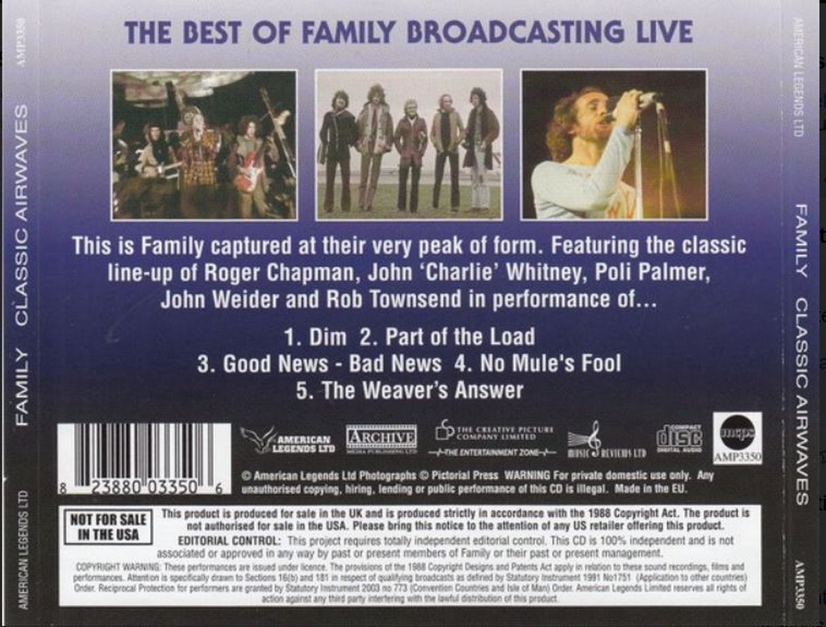 Classic Airwaves -Live-, Family | CD (album) | Muziek | bol.com
