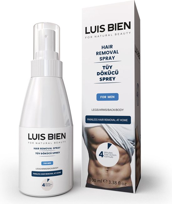 Luis Bien Ontharingsspray - Geschikt voor mannen - Haar verwijdering ...