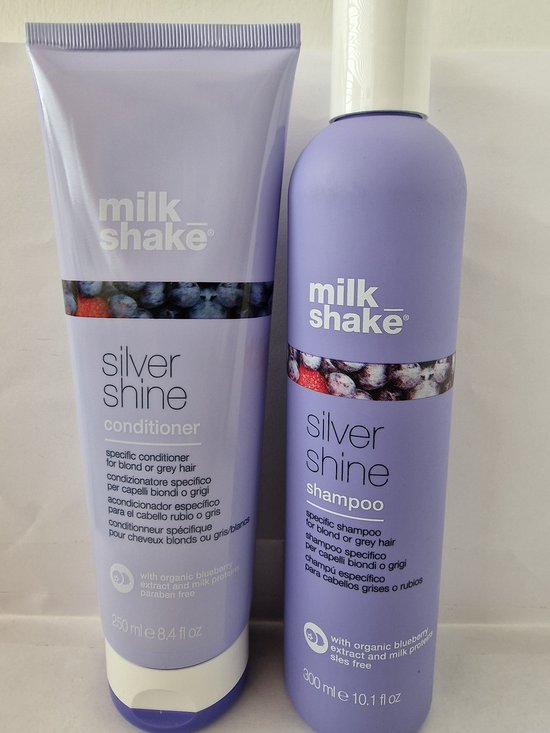 Milk Shake SILVER SHINE DUO Shampoo 300ml and Conditioner 250ml | bol