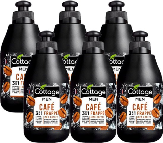 Cottage Men Douchegel & Shampoo Ijskoffie 6 x 250ml ...