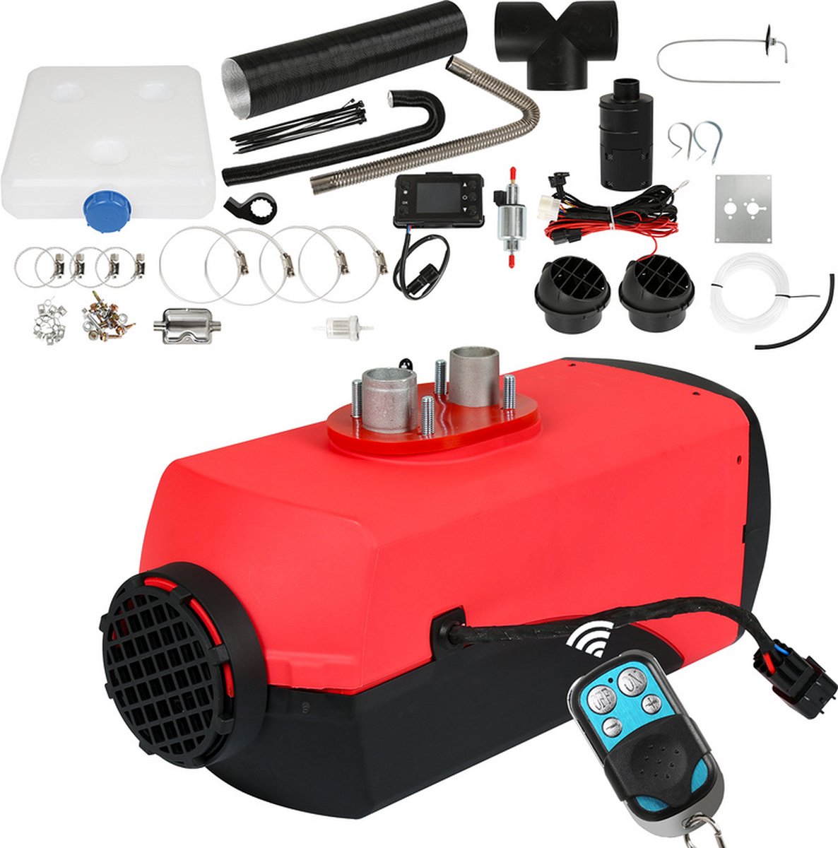 Standkachel Diesel met geluiddemper 12V 5KW Auto LCD-Scherm - Diesel ...