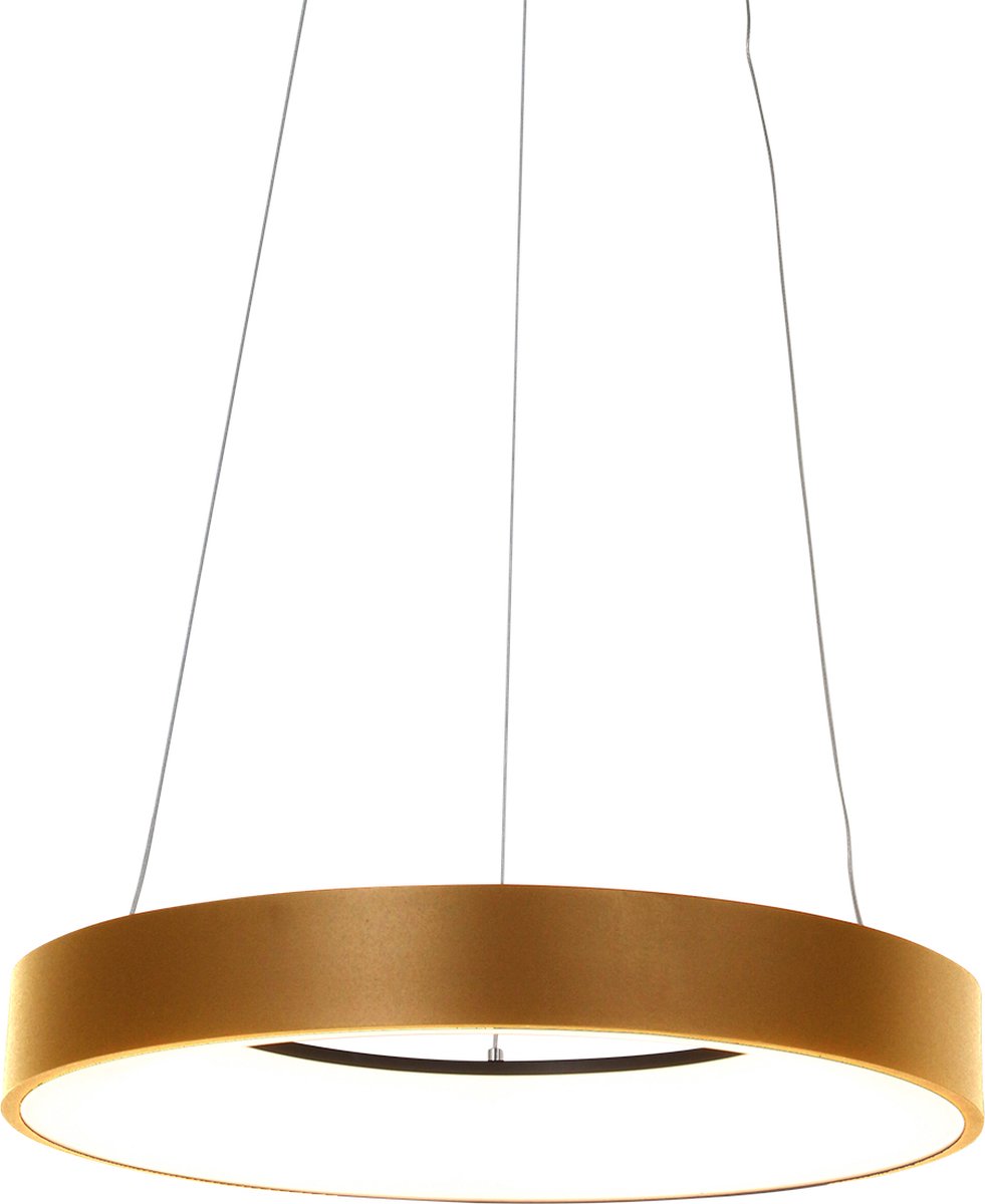 Klassieke ronde Ø 38 cm LED eettafellamp goud | bol.com