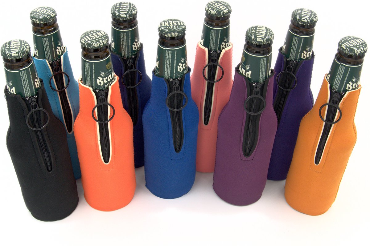 Koelhouder / koelhoud / isolatie hoesje voor 30 cl (bier)flesjes kleur ...