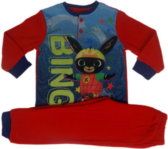Bing pyjama rood fleece - Kinderpyjama - Pyjama van Bing - Slapen ...