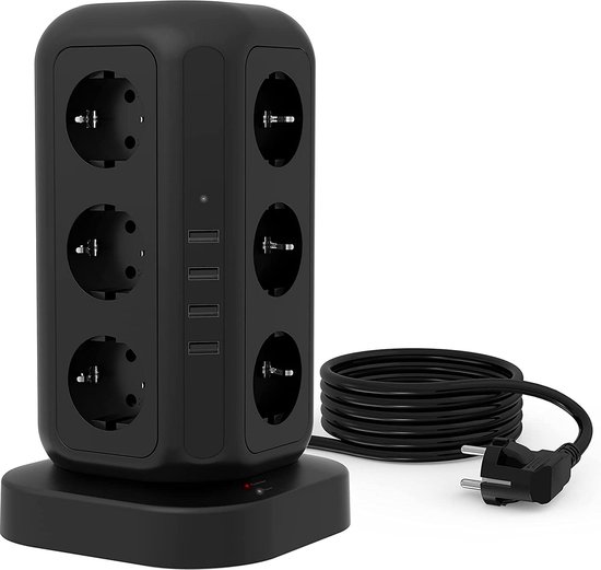 Meervoudige stekkerdoos – stekkerdoos binnen huis bureau premium ...