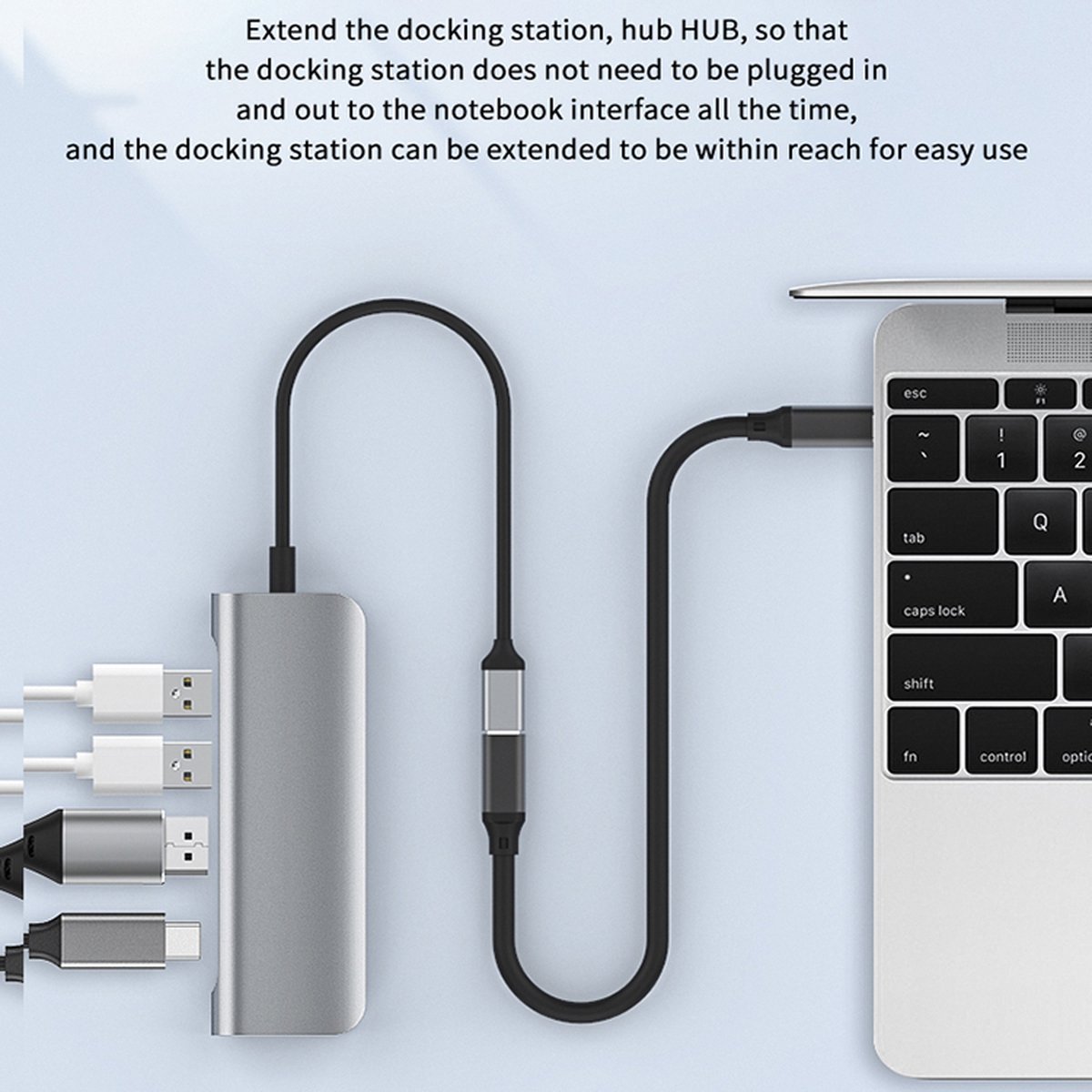 NÖRDIC USBC-N1171 USB-C naar USB-C verlengkabel - USB3.2 Gen2 - PD100W ...