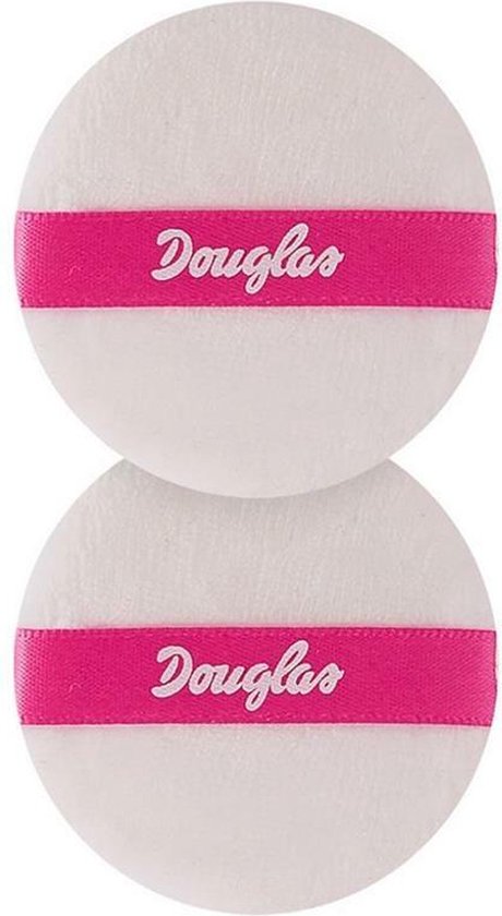 Douglas poederdons - make-up poeder puffs wit 5 cm - set van 2 stuks | bol