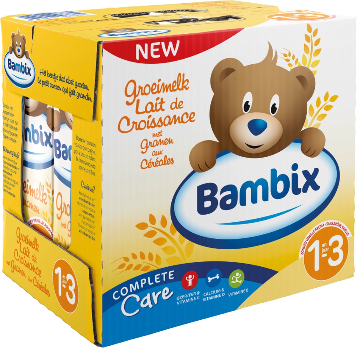 BAMBIX - groeimelk granen 1-3 jaar - 6x1L | bol