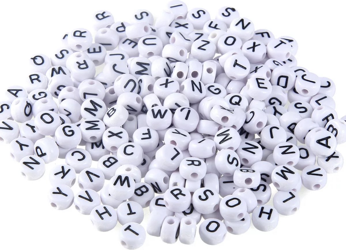 Acryl Letterkralen - 200 Stuks - Alfabet Letter Kralen - DIY ...