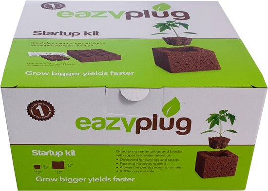 EAZY PLUG Startup kit met 12 Eazy Pluggen en 12 Eazy Blokken, Biobased | bol
