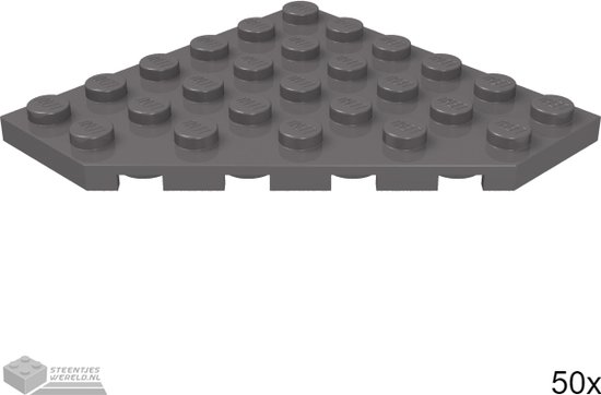 LEGO 6106 Donker blauwgrijs 50 stuks | bol.com