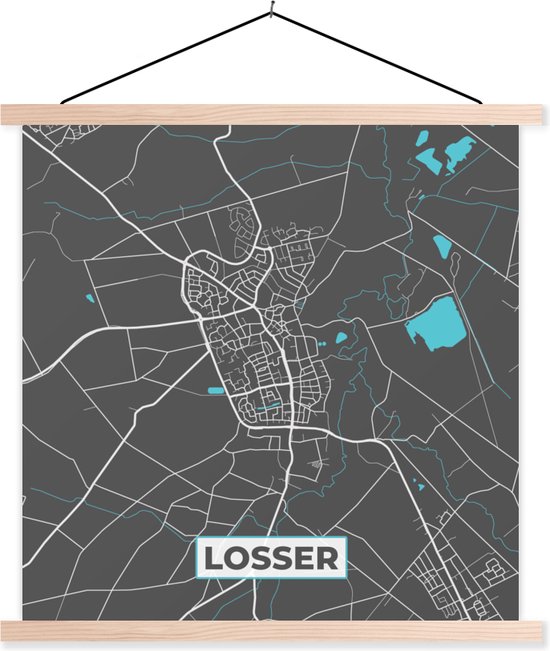 Posterhanger incl. Poster - Schoolplaat - Losser - Stadskaart ...
