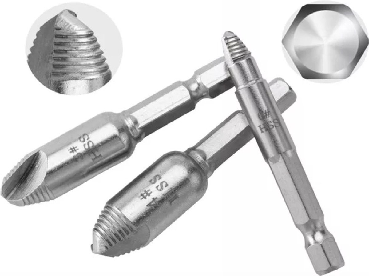 PD® - schroef verwijder set - Schroefverwijderaar - Uitboorset ...