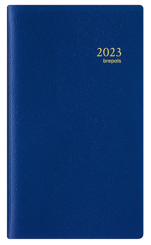 Brepols Agenda 2023 - GENOVA - Plan-O-Rama - Geniet - 9 x 16 cm - Blauw ...